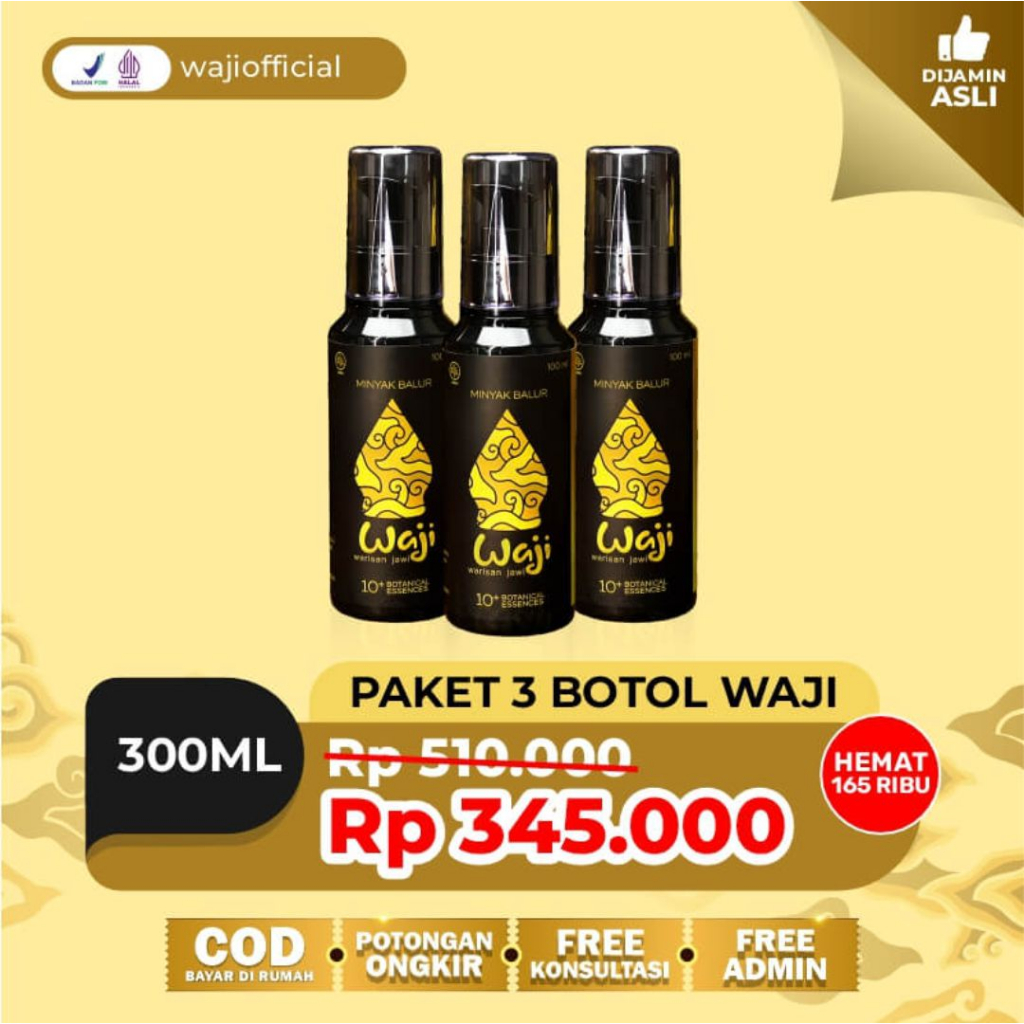 Jual Paket 3 Botol Waji - Minyak Balur Minyak Urut 10 Botanical ... Jual Paket 3 Botol Waji - Minyak Balur Minyak Urut 10 Botanical ...