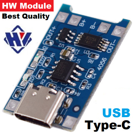 Jual TP4056 USB Type C 18650 Battery Charging Module Lithium Ion ...