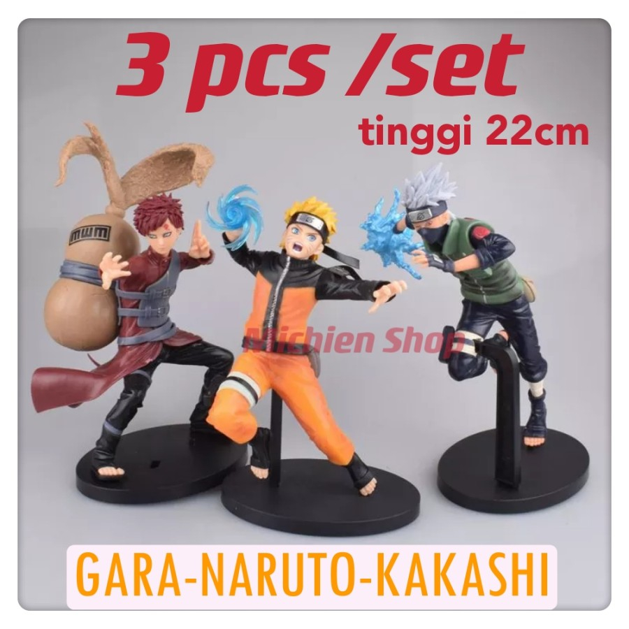 Jual Naruto Action Figure Garra Kakashi Set 3 | Shopee Indonesia