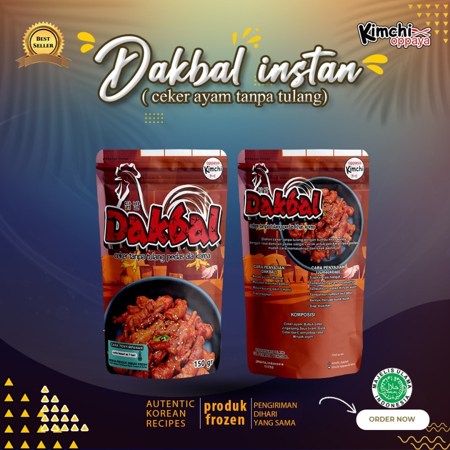 Jual Kimchi Oppaya - Dakbal Ceker Tanpa Tulang Korean Food Halal ...