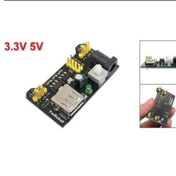 Jual bread board mb102 Breadboard power supply 3.3v 5v DC input Jack 9v ...