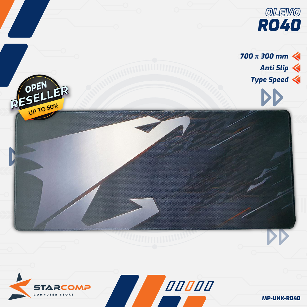Jual OLEVO Gaming Mouse Pad XL Desk Mat 700 x 300 mm type RO40 Black ...