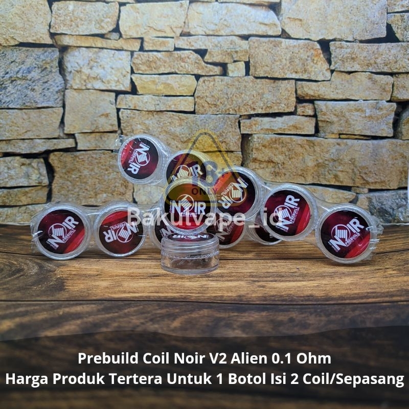 Jual Coil Noir Alien V2 0.1 Ohm (Harga Sepasang) By Noir Prebuild Coil ...