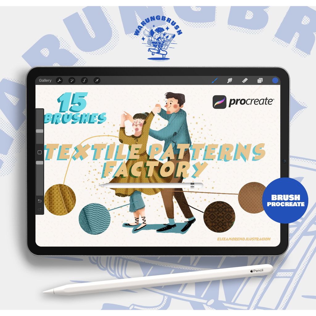 Jual Textile Patterns Factory Procreate BP00260 | Shopee Indonesia