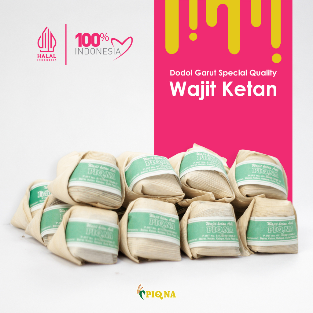 Jual PIQNA Wajik / Wajit Ketan Asli Garut 5 x 500g | Shopee Indonesia