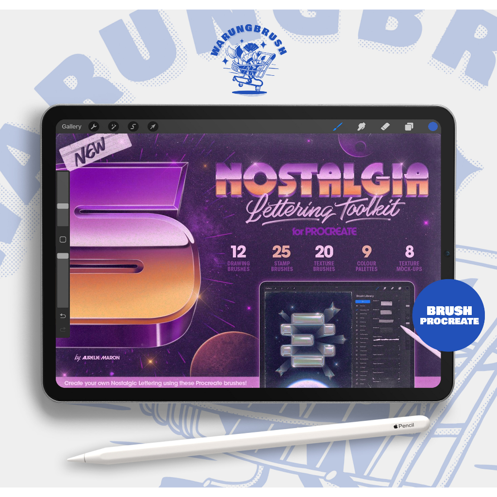 Jual Nostalgia Lettering Toolkit for Procreate BP00280 | Shopee Indonesia