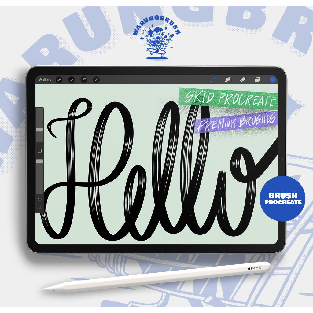 Jual Skid Procreate Lettering Brushes BP00293 | Shopee Indonesia