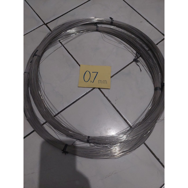 Jual Kawat stainless 0,7mm dan 0,8mm SOFT dn HARD tipe 304 per 0,5kg ...