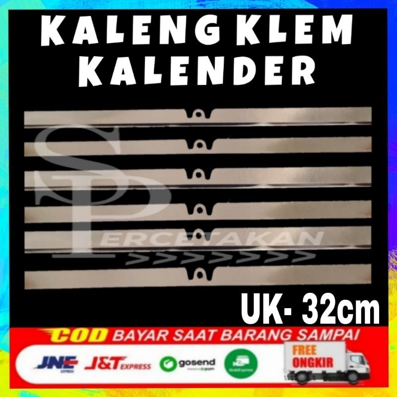 Jual Klem kalender 32cm / klip kalender /. kaleng klem kalender ...