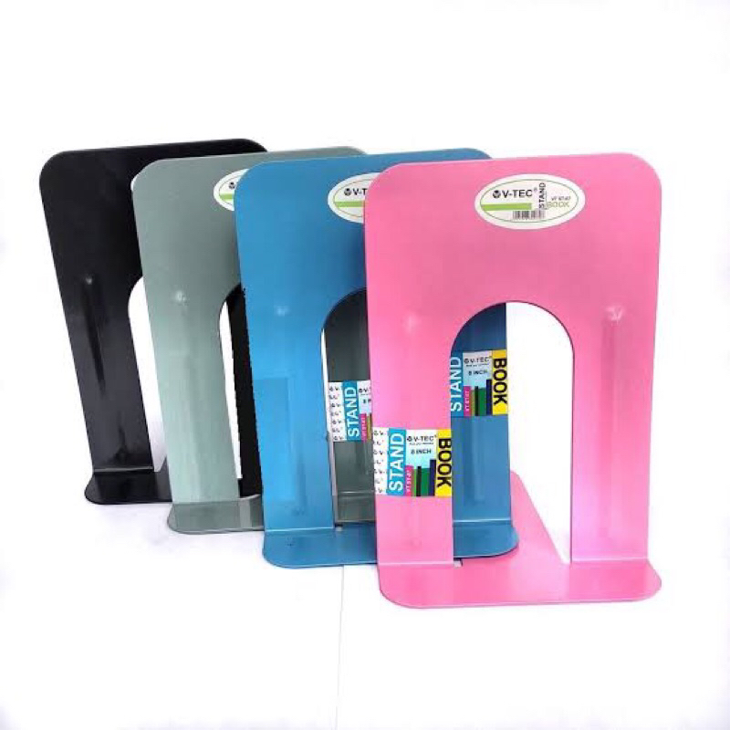 Jual Stand Book / Penyangga Buku Besi (2 pcs) Book End / Pembatas Buku ...