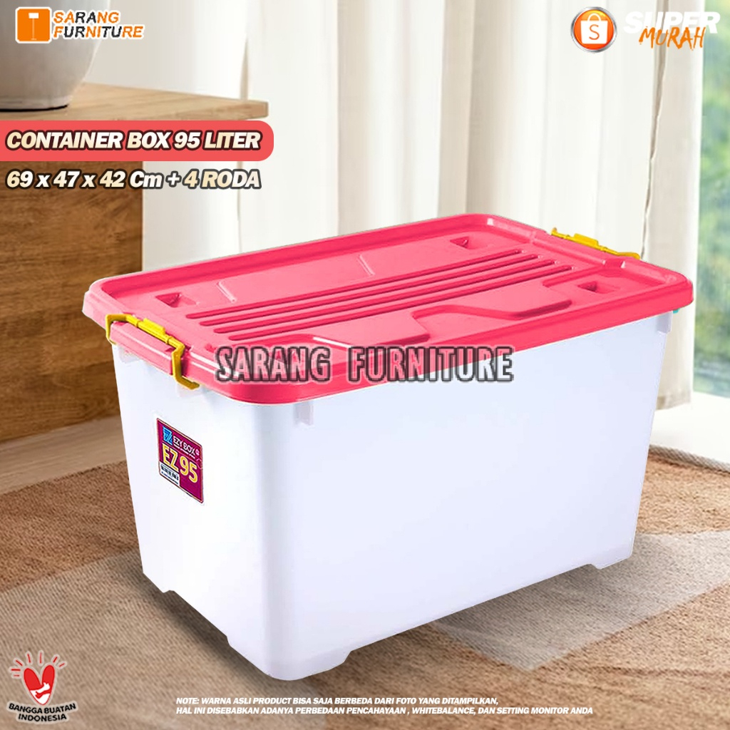 Jual EZY STORAGE 95 LITER CONTAINER BOX KONTAINER BOX TEMPAT KOTAK ...
