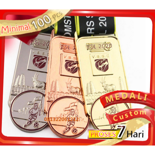 Jual MEDALI CUSTOM MURAH/MEDALI COR LOGAM / MEDALI KUNINGAN / MEDALI 3D ...