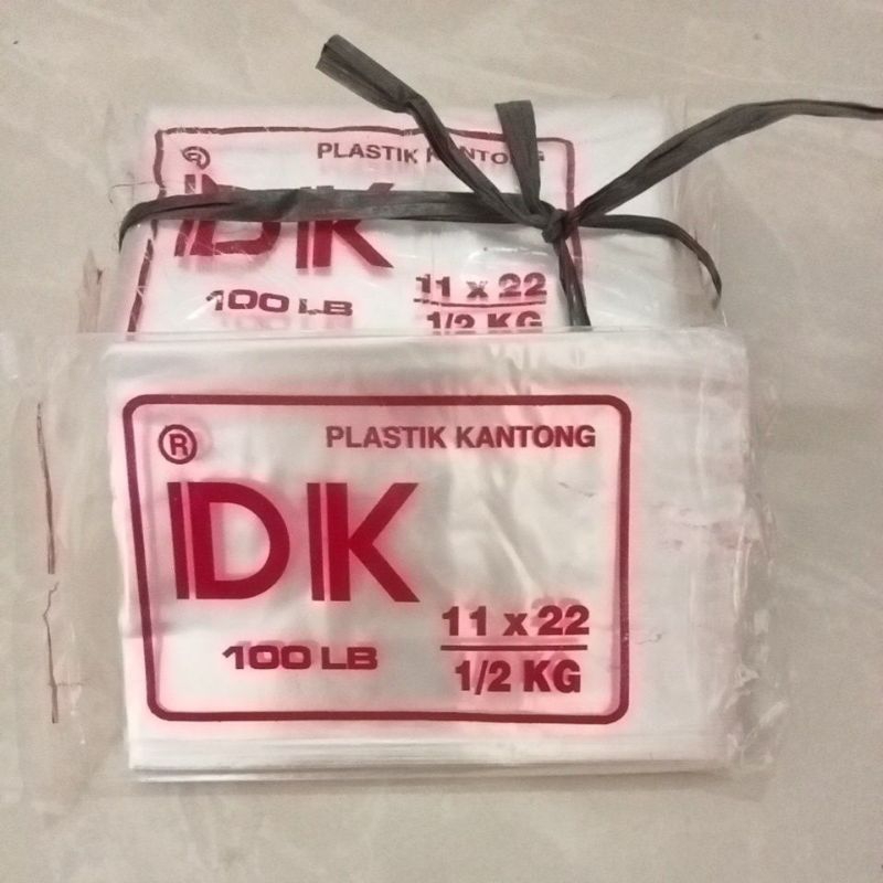 Jual Plastik bening DK ukuran 1/2 kg isi 100 lembar | Shopee Indonesia