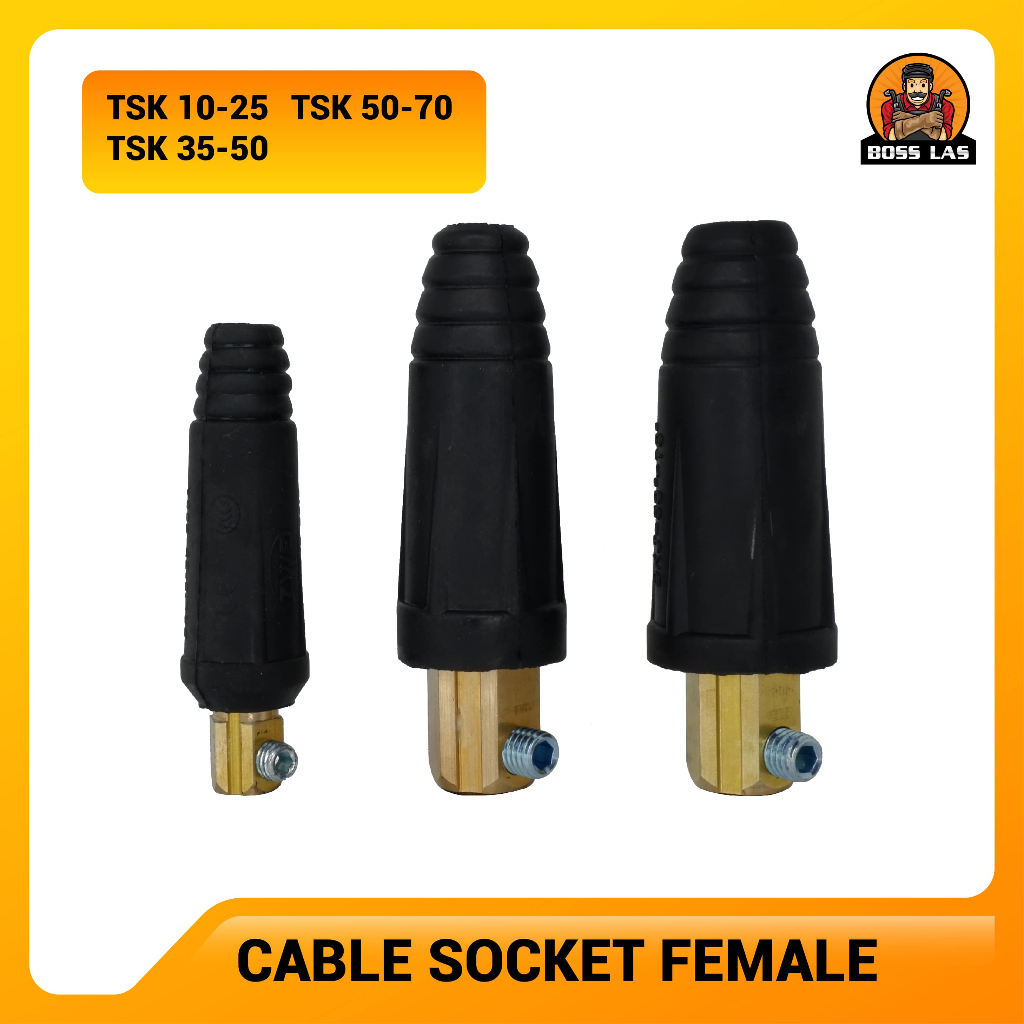 Jual Konektor Las Welding Connector Socket Tsk 25-50-70-90mm Female Cewek | Shopee Indonesia