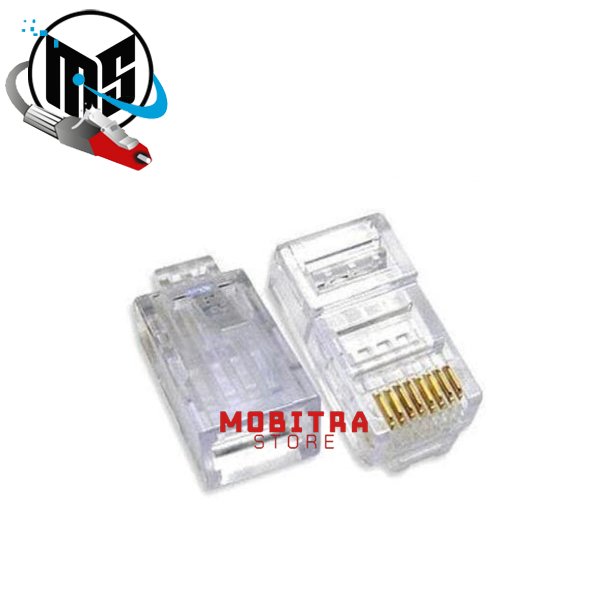 Jual Connector RJ45 Cat 5e IZZI Net / RJ45 Connector | Shopee Indonesia