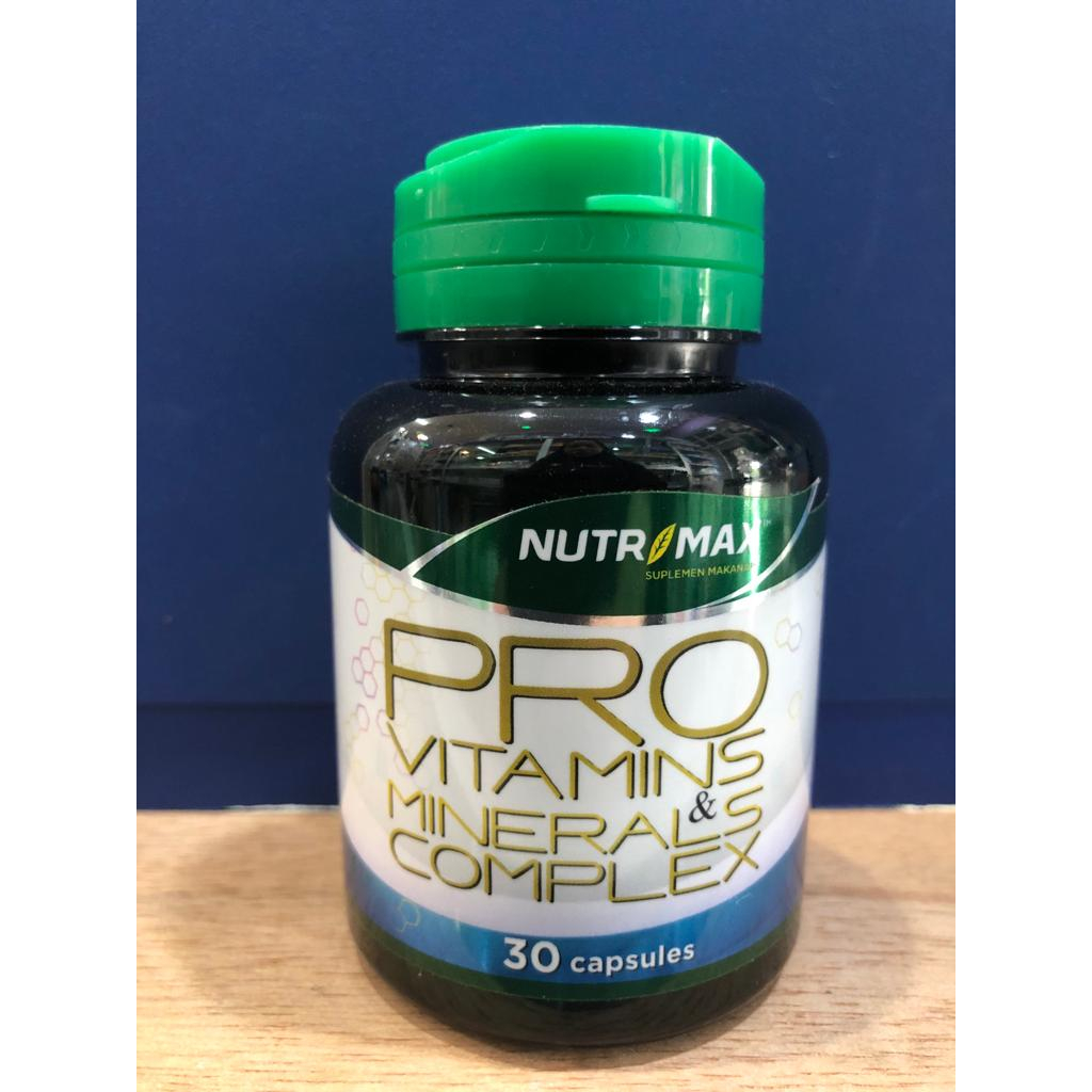 Jual Nutrimax Pro Vitamins And Minerals Complex 30 Capsules Original