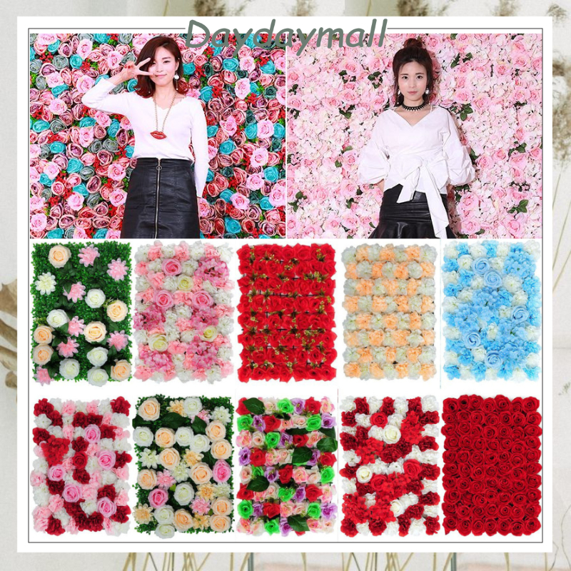 Jual Panel Dinding Karangan Bunga 3D Flower Wall Bahan Sutra Dekorasi ...