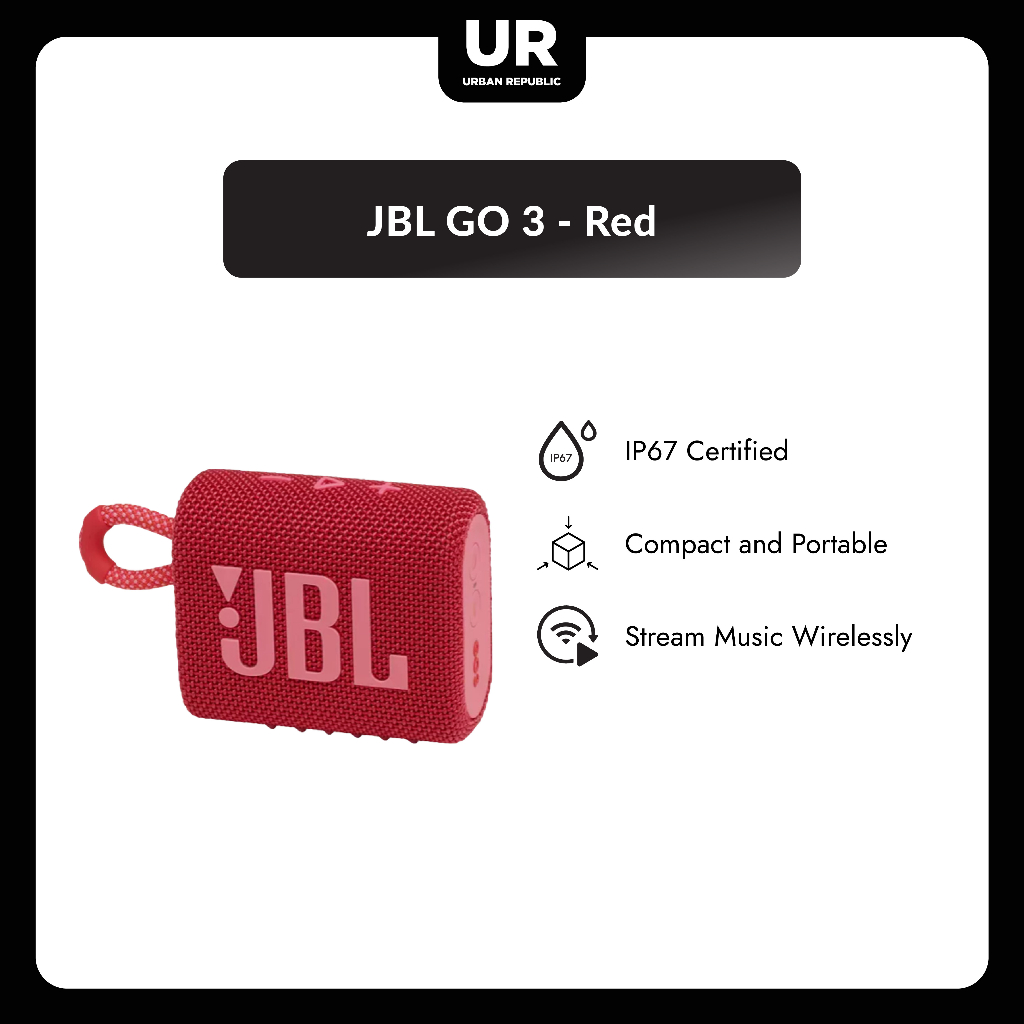 Jual JBL GO 3 - Red | Shopee Indonesia