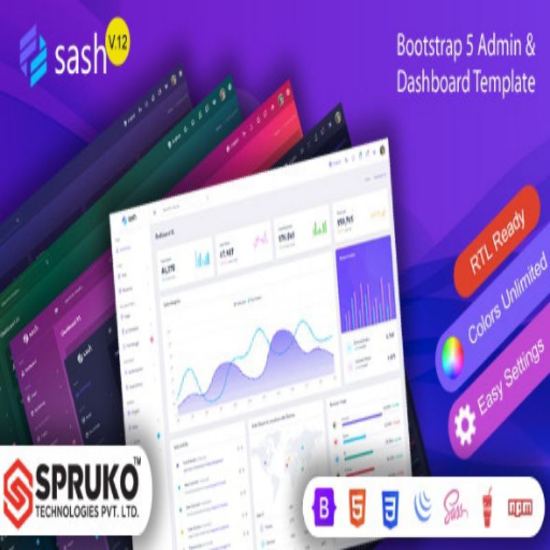 Jual Sash - Bootstrap 5 Admin & Dashboard Template | Shopee Indonesia
