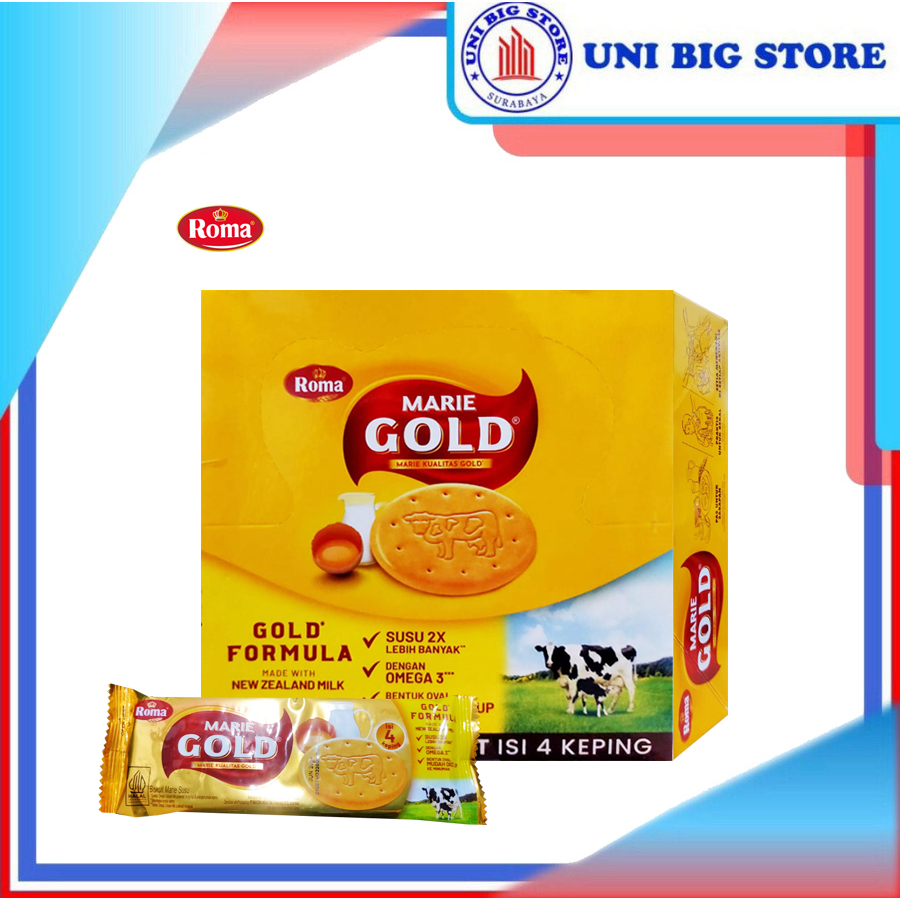 Jual Roma Marie Gold Formula Double Milk 22 gr x 12 Sachet BOX | Shopee ...