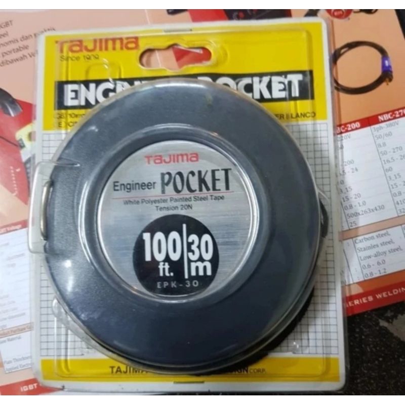 Jual meteran engineer pocket Tajima 30 meter original japan | Shopee ...