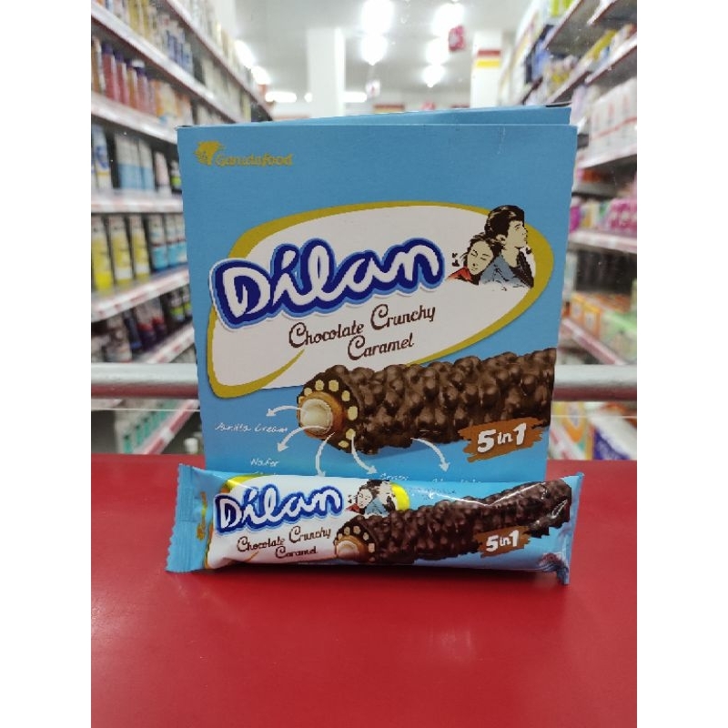 Jual Dilan chocolate crunchy caramel 276 gr, 1 pak isi 12@23 gr ...