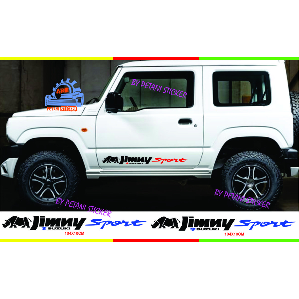 Jual STIKER STICKER MOBIL JIMNY SPORT BADAK ADVENTURE BODY SAMPING ...