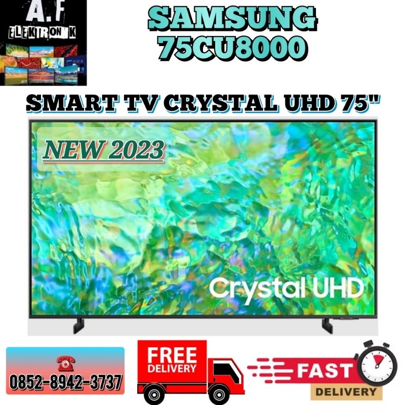 Jual SAMSUNG 75CU8000 CRYSTAL UHD 4K SMART TV 75 INCH | Shopee Indonesia