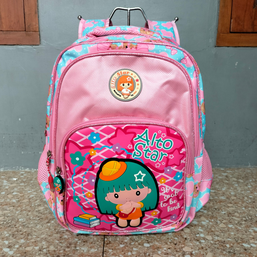 Jual Tas Ransel Backpack Sekolah Anak Perempuan Alto Star Catty | Shopee Indonesia
