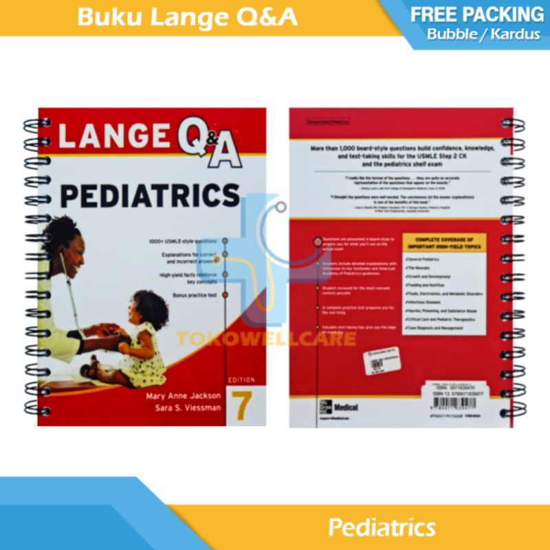 Jual Buku Kedokteran Anak LANGE Q&A Soal Pediatrics | Shopee Indonesia
