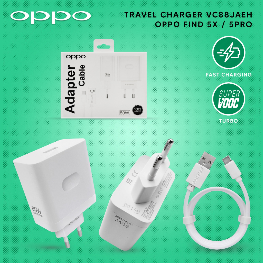 Jual MAJU AKSESORIS - TREVEL CHARGER OPPO FIND 5X / 5 PRO MODEL ...
