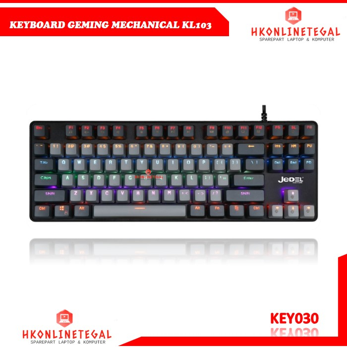 Jual Keyboard Gaming Mechanical RGB Jeder Gaming KL-103 | Shopee Indonesia