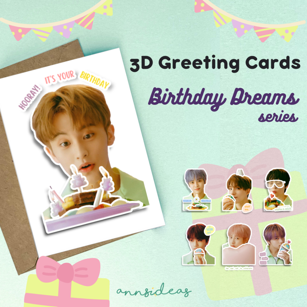 Jual 3D Greeting Cards - NCT Birthday Dreams Series | Kartu Ucapan K ...