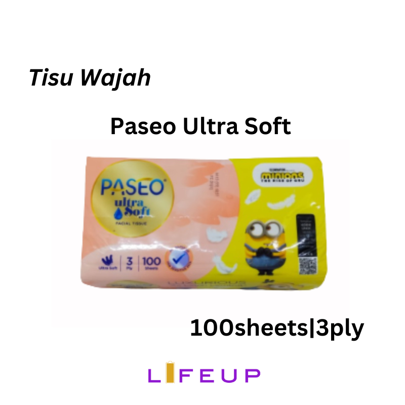 Jual Tissue Facial tisu wajah Paseo 100'sheet Ultra Soft / Paseo 100's ...