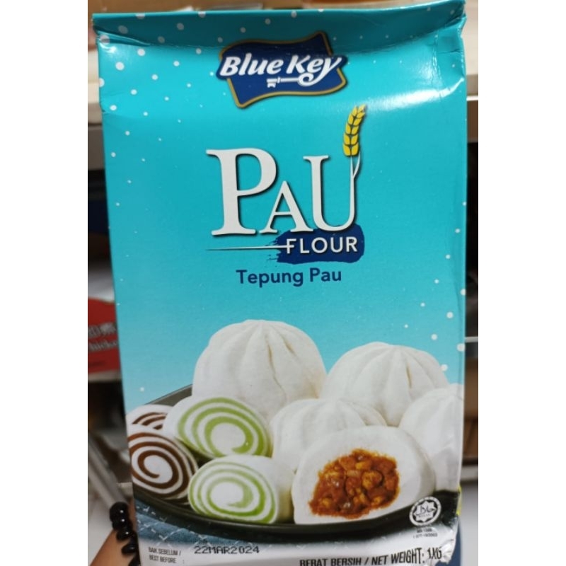 Jual Tepung Pao kunci Bluekey tepung pao blue key flour halal | Shopee ...