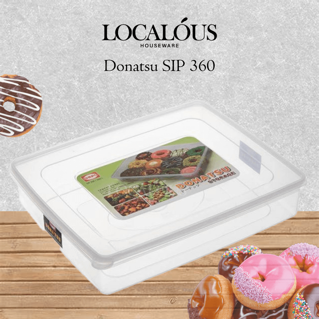 Jual TEMPAT DONAT SHINPO BOX DONAT KOTAK DONAT PLASTIK 6 LITER dan 11,5 ...