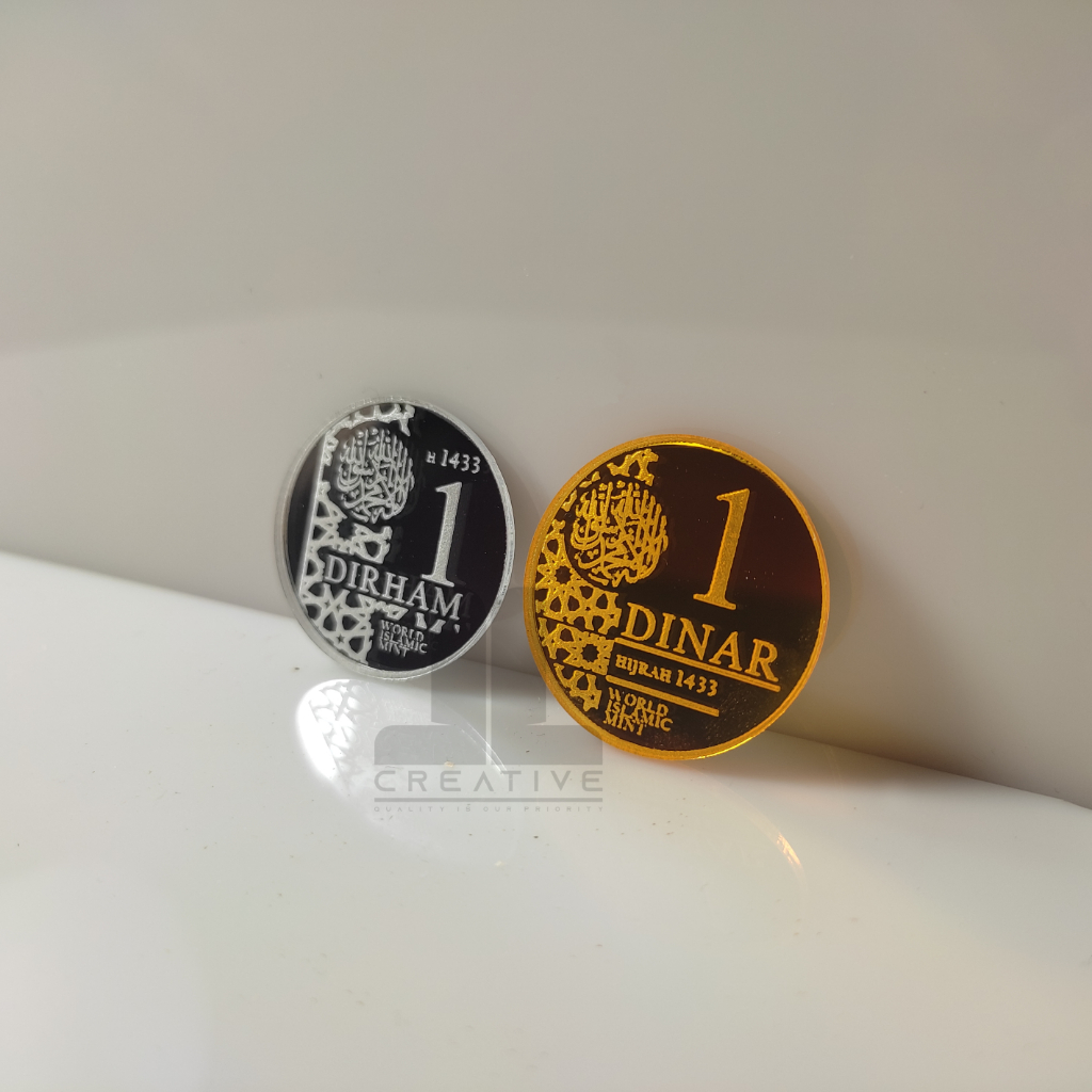 Jual REPLIKA DINAR DIRHAM WIM HIASAN MAHAR | Shopee Indonesia