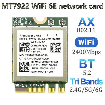 Jual Wifi 6 6E Card Wireless Mediatek MT7922 AX Bluetooth 5.2 NGFF M2 ...