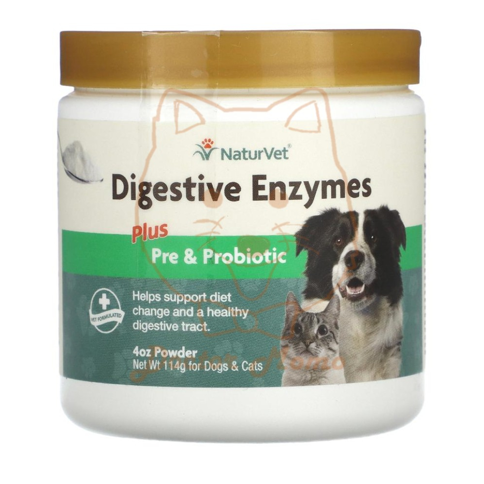 Jual NaturVet Digestive Enzymes Prebiotic Probiotic Powder Bubuk ...