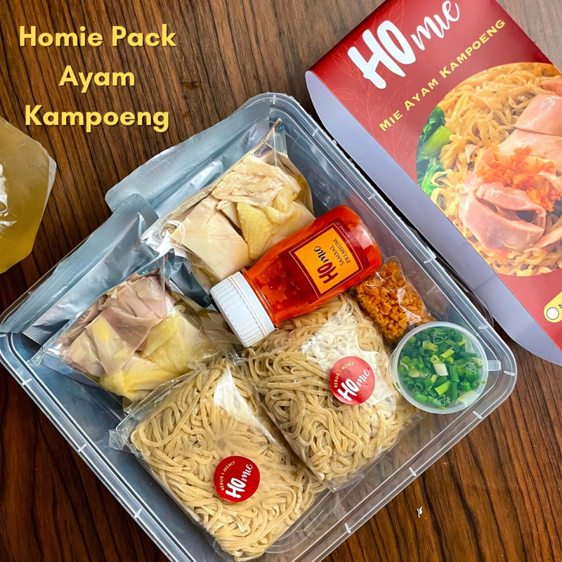 Jual BAKMIE AYAM KAMPUNG HALAL KEMASAN FROZEN HOMIE 2 PCS / PEK CHAM KEE | Shopee Indonesia