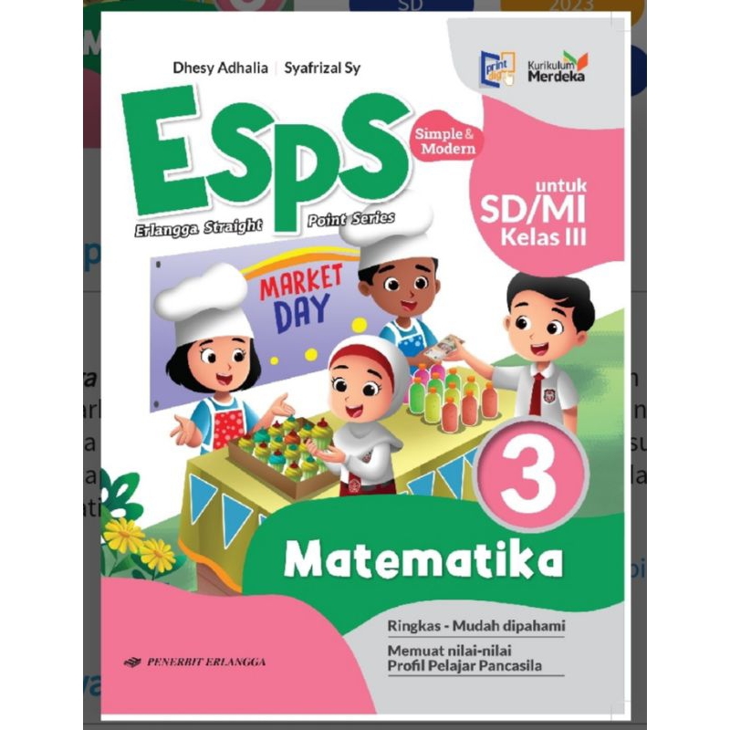 Jual Buku Kurikulum Merdeka untuk SD kelas 3 Erlangga | Shopee Indonesia
