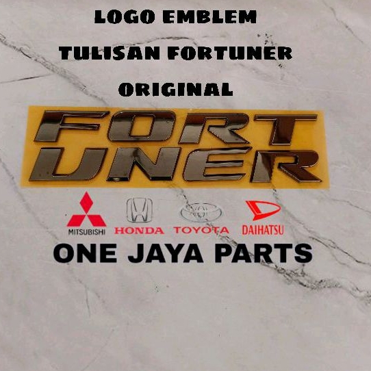 Jual logo emblem tulisan fortuner original | Shopee Indonesia