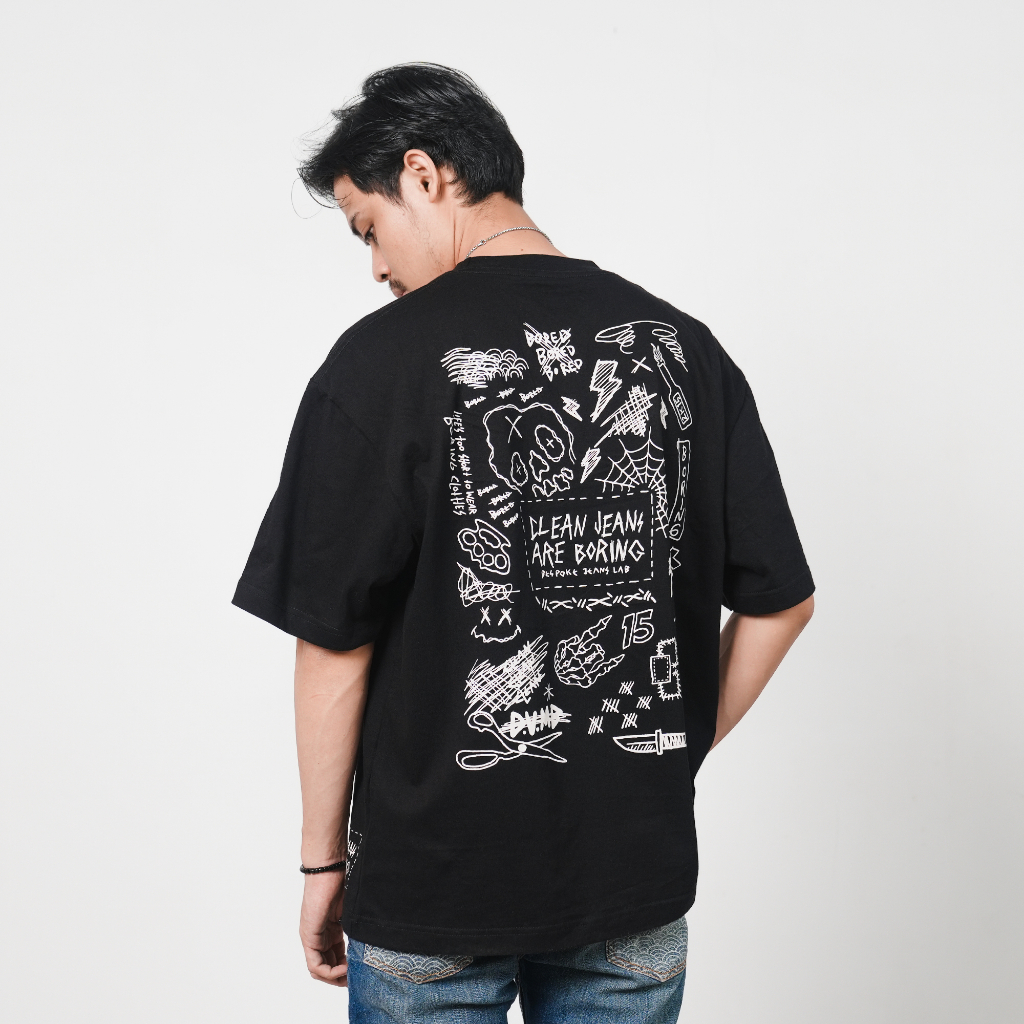 Jual Bespoke Project - Tshirt Style Cleanjeansareboring Solid Black ...