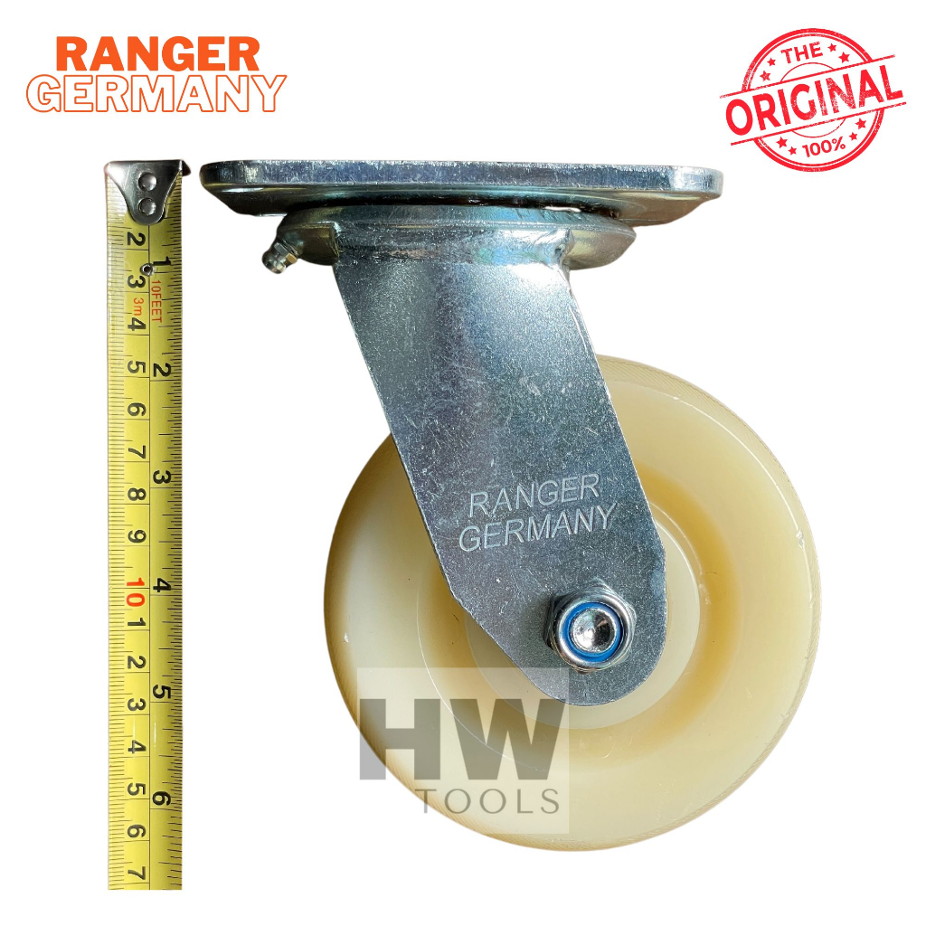 Jual Roda Troli Nilon Hidup 5 Inch Heavy Duty Nylon Castor 5" Swivel ...