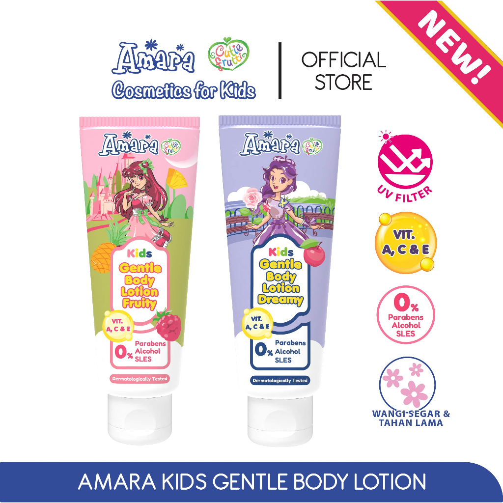 Jual Amara Kids Gentle Body Lotion 100ml / Body Lotion Anak BPOM | Shopee Indonesia