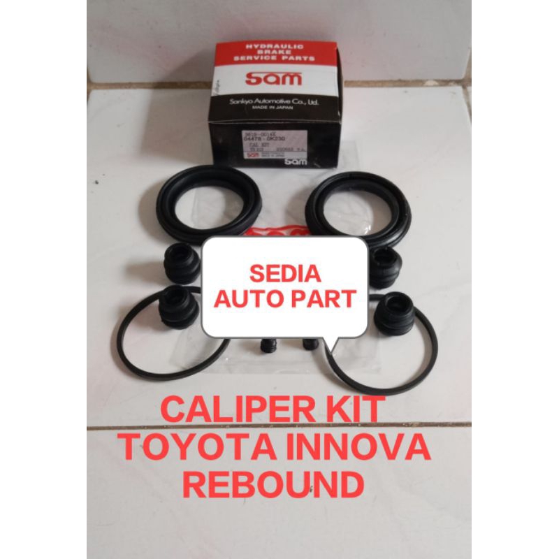 Jual CALIPER KIT KARET SEAL REM CAKRAM DEPAN TOYOTA INNOVA REBORN MERK ...