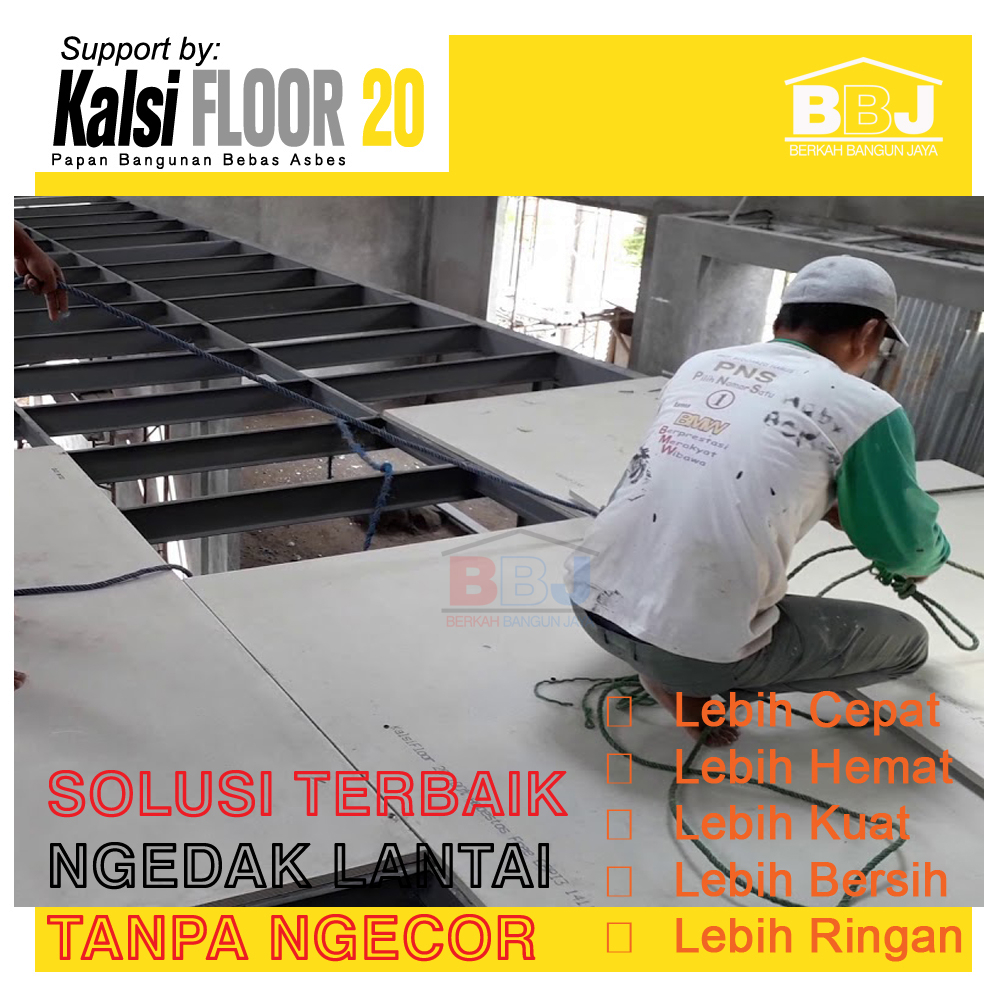 Jual KALSI FLOOR 20mm | Kalsiboard | Lantai Tanpa Cor | Papan Semen ...