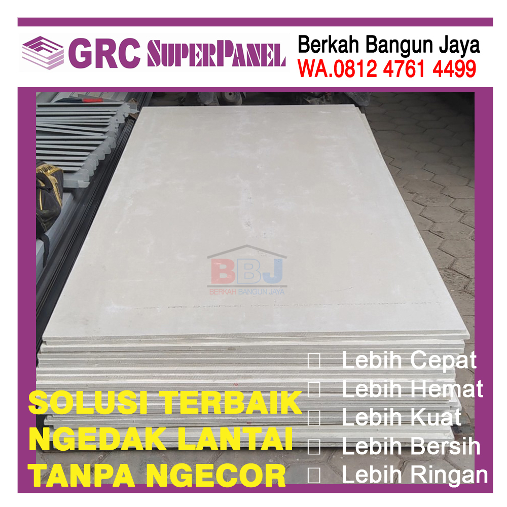 Jual GRC Super Floor 20mm / SuperFloor / Panel GRC / Papan Partisi ...