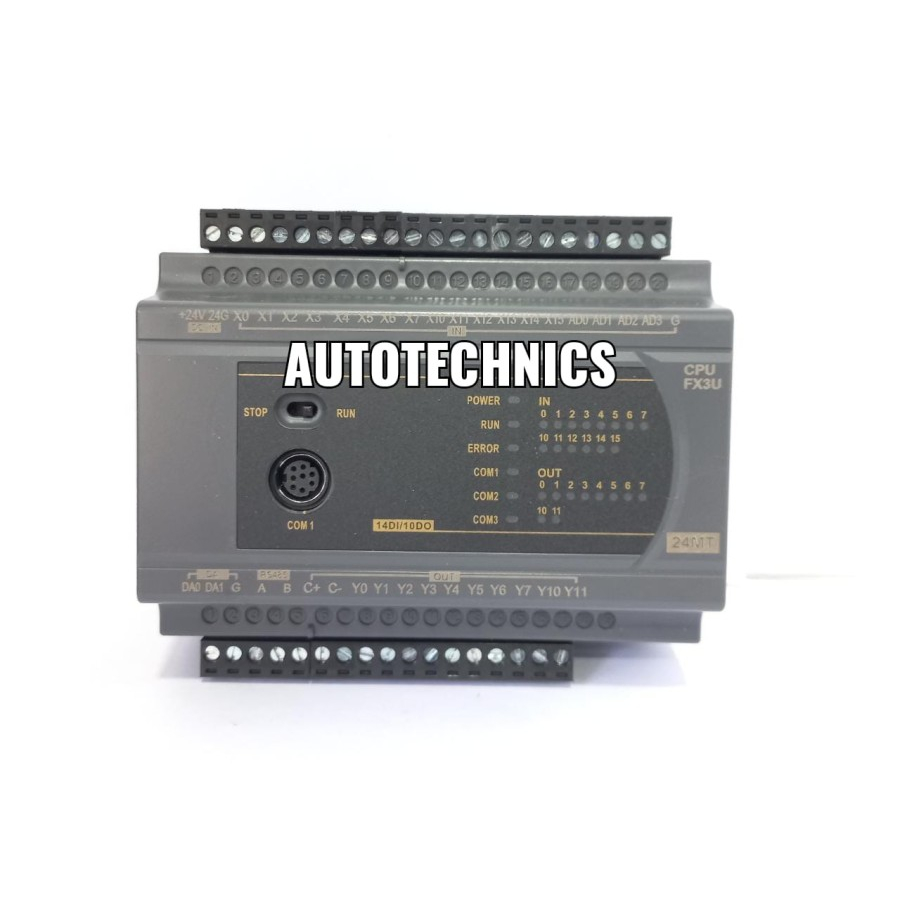 Jual PLC FX3U 24MR FX3U-24MT RS232 RS485 24VDC PLC | Shopee Indonesia