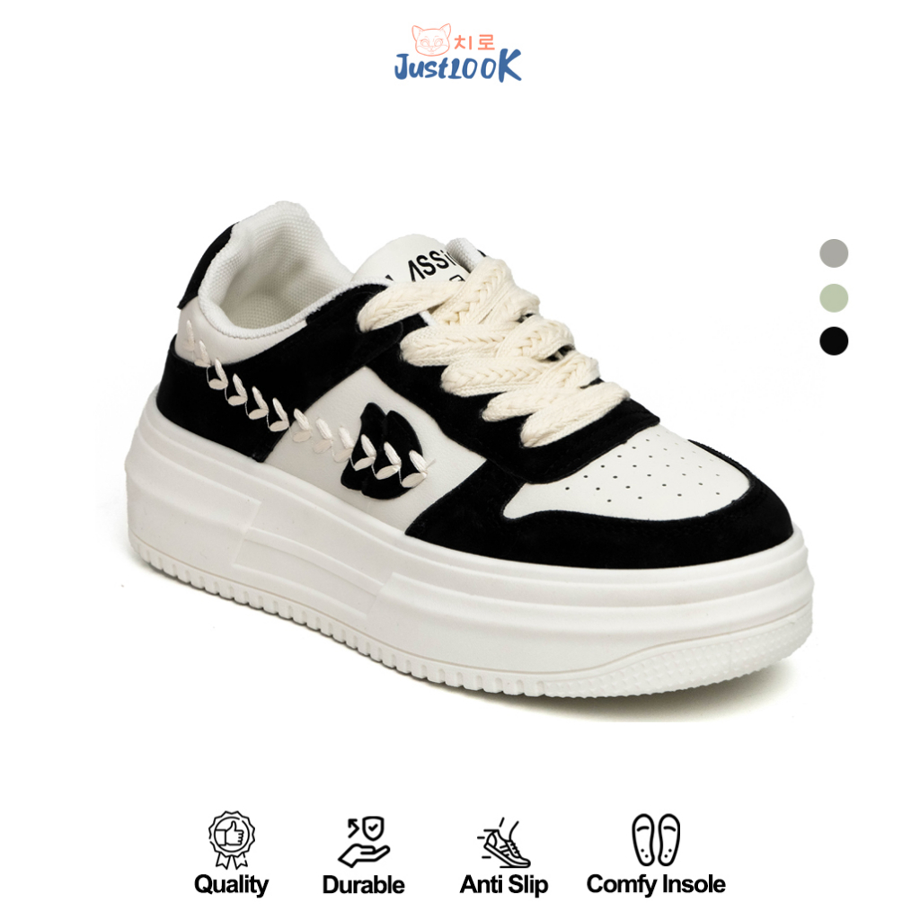 Jual JustLook Minji Sepatu Sneakers Wanita Sneakers Shoes Fashion Korea ...